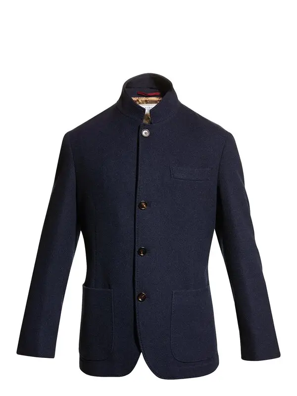 Brunello Cucinelli Cashmere Blazer Coat - Cobalt Blue