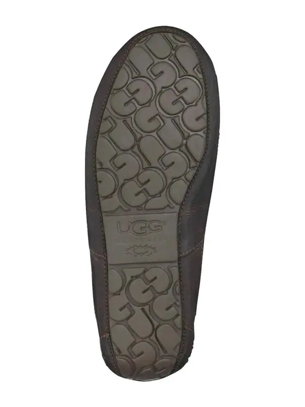 UGG Ascot Leather Slippers - Brown