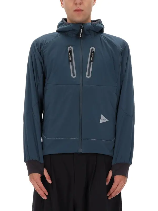 AND WANDER Alpha Air" Jacket - Blue