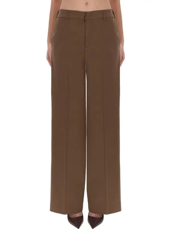 PT TORINO Lorenza Wide-leg Pants - Brown