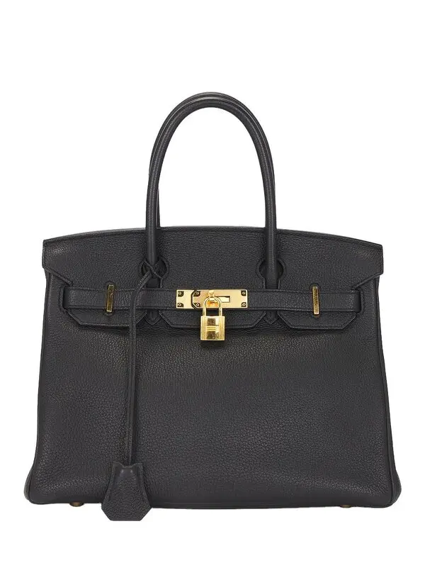 Hermès Togo Birkin 30 Retourne Handbag - Noir