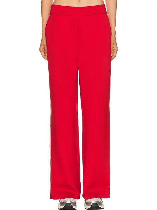 Beyond Yoga In The Flow Wide Leg Pant - Holly Red