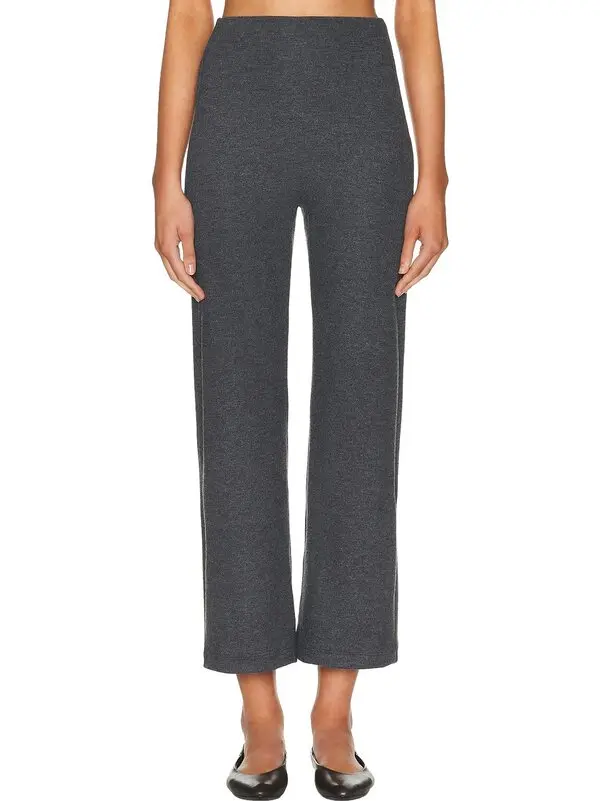 LESET Lauren Crop Flare Pant - Charcoal