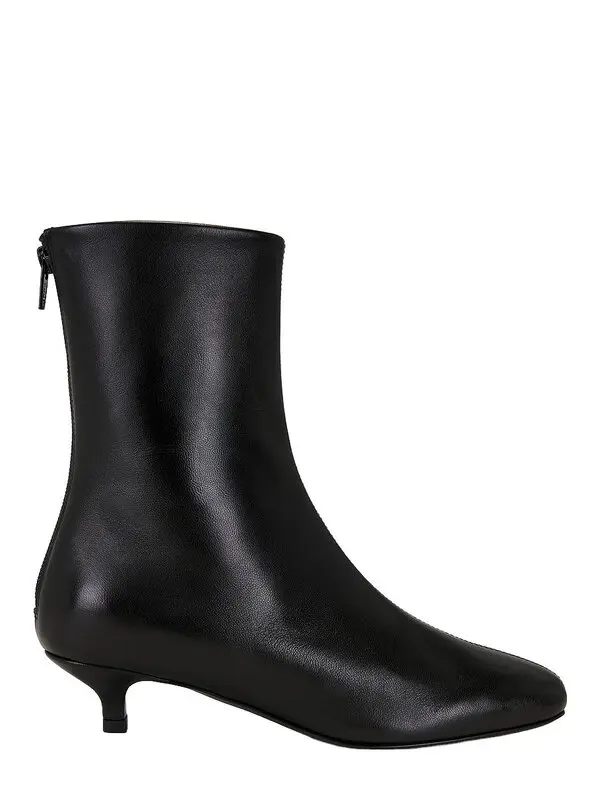 TOTEME Day Nappa Ankle Boots - Black