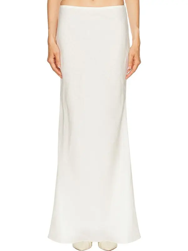 Cult Gaia Chantel Linen Skirt - Off White