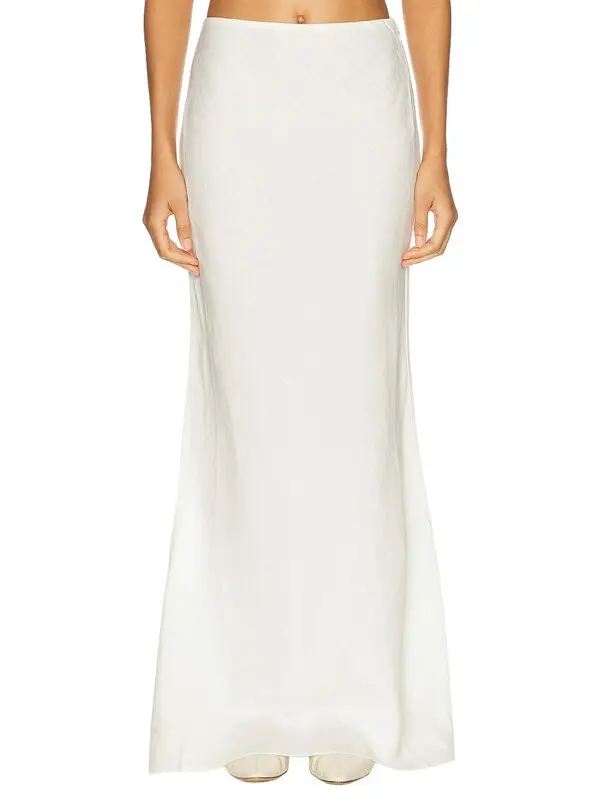 Cult Gaia Chantel Linen Skirt - Off White