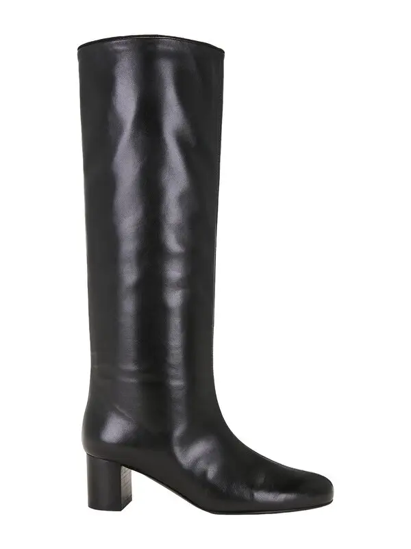 TOTEME Downtown Nappa Knee High Boots - Black