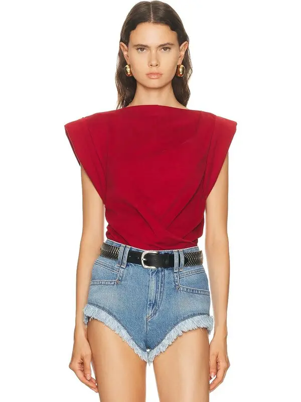 Isabel Marant Maisan Top - Cherry