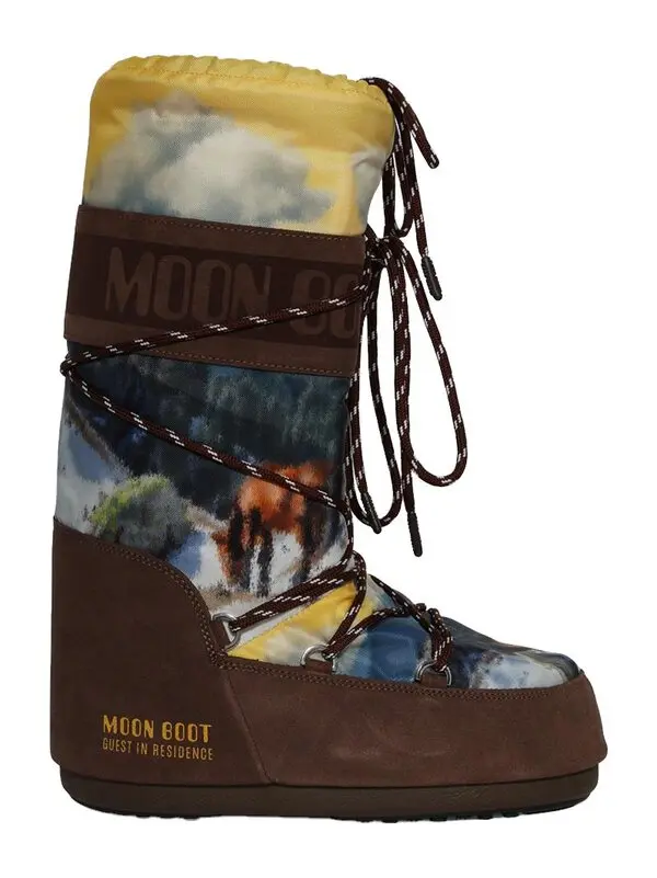 Moon Boot Icon High Postcard Boots - Brown
