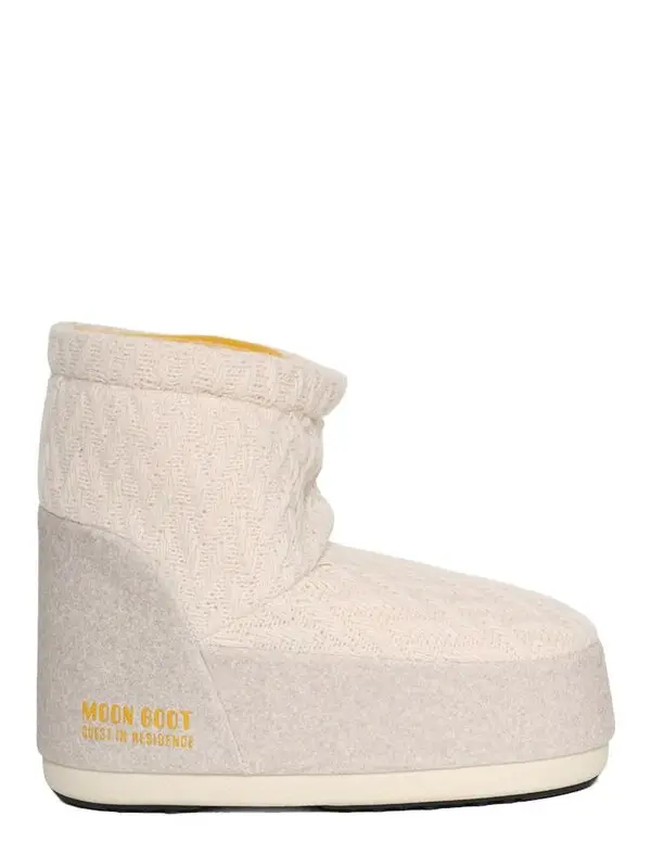Moon Boot X Guest In Residence Icon Low Knit Boots - White