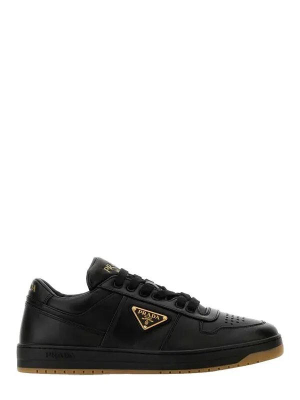 Prada Downtown Nappa Leather Sneakers - Black