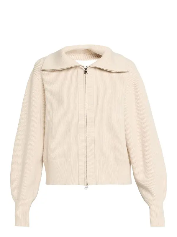 Varley Enrico Zip Knit Jacket - Silver Bir