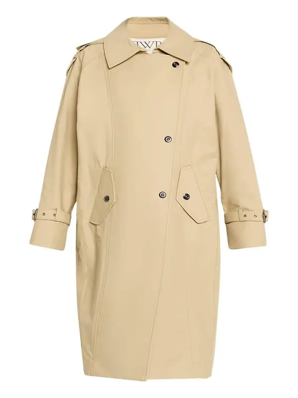 TWP Bogie Long Trench Coat - Olive