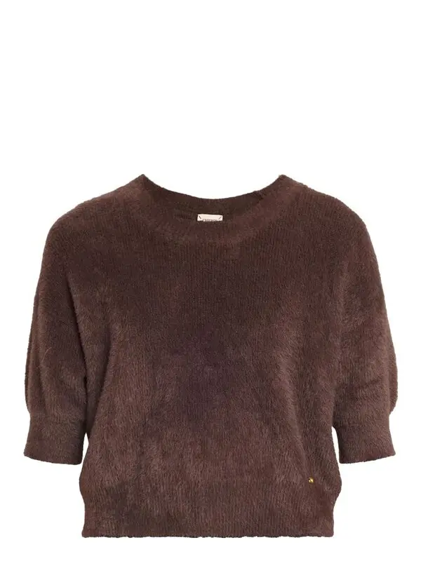 L'AGENCE Guinevere Cropped Pullover - Dark Java