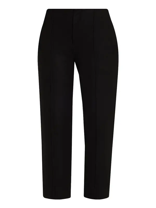 Vince Tailored Straight-leg Wool Trousers - Black