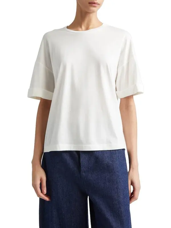 Partow Modal And Cashmere T-shirt - White