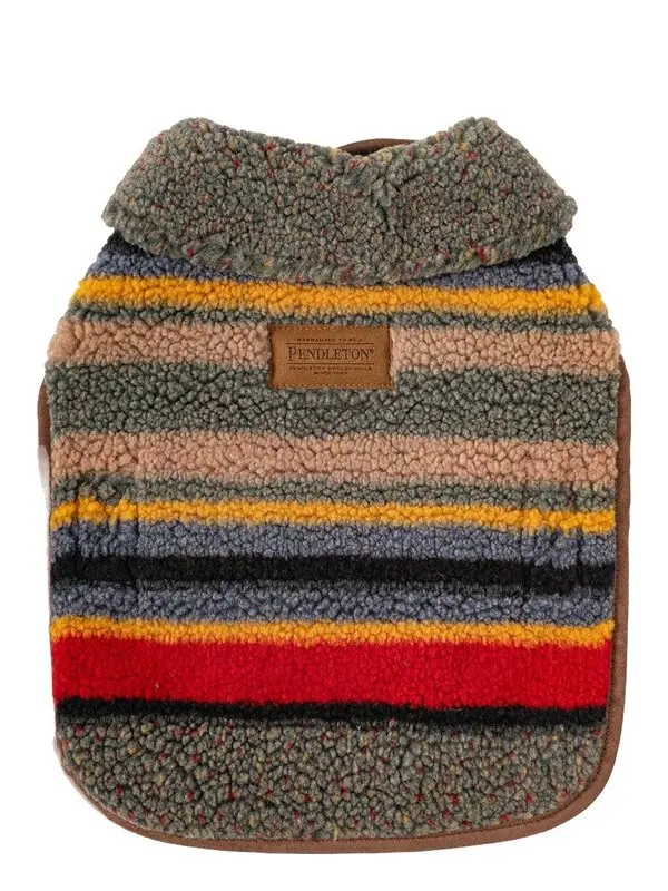 Pendleton Vintage Camp Fleece Dog Coat - Green Heather