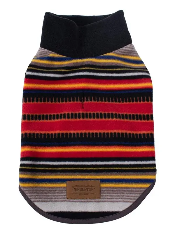 Pendleton Striped Fleece Dog Vest - Acadia