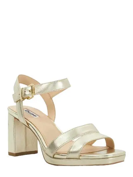 Dune London Manifesting Platform Sandal - Gold