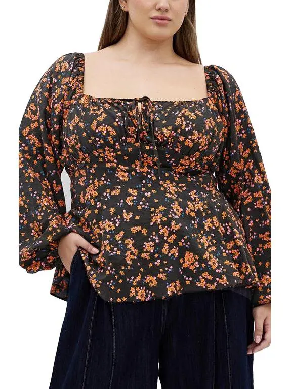 City Chic Gigi Floral Long Sleeve Blouse - Baby Bunch