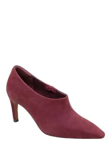 Linea Paolo Simone Suede Bootie - Dark Burgundy