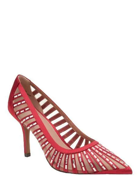 Linea Paolo Paola Pointed Toe Pump - Ruby Red