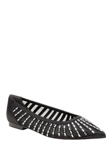 Linea Paolo Noelle Pointed Toe Flat - Black
