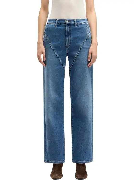 SEVEN Stovepipe Straight-leg Jeans - Oceanstone