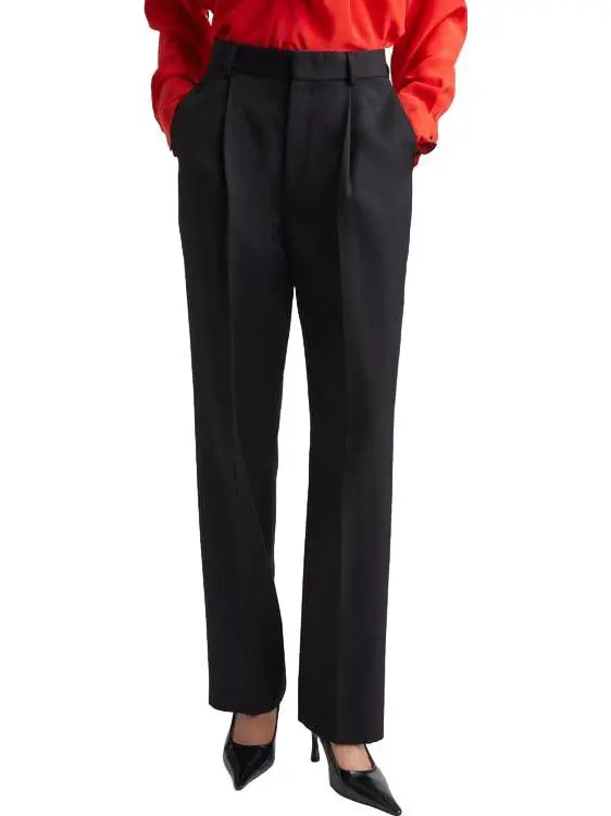 Victoria Beckham Tailored Straight-leg Trousers - Black