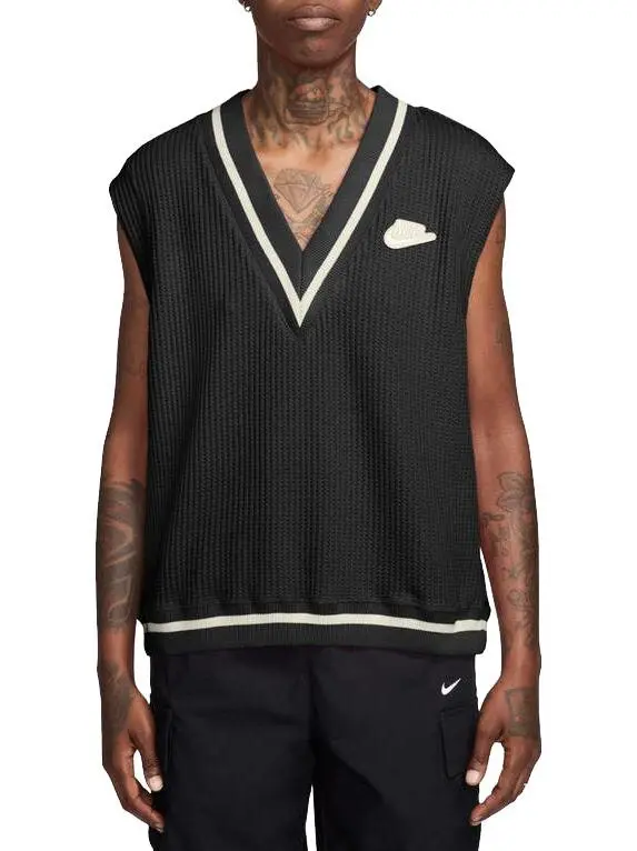 Nike Oversized Waffle Vest - Black/sail