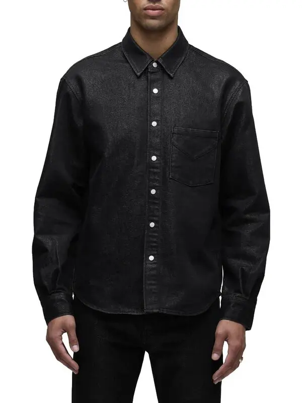 Hudson Jeans Snap-up Denim Overshirt - Stargazer