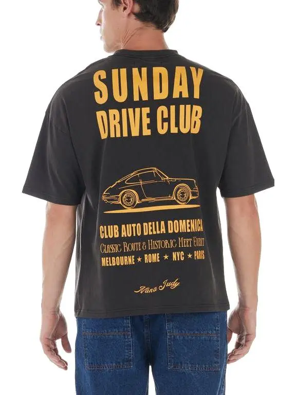 NANA JUDY Drive Club T-shirt - Enzyme Black