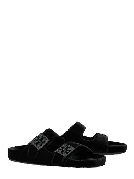 Tory Burch Mellow Pavé Slide Sandal - Perfect Black/jet