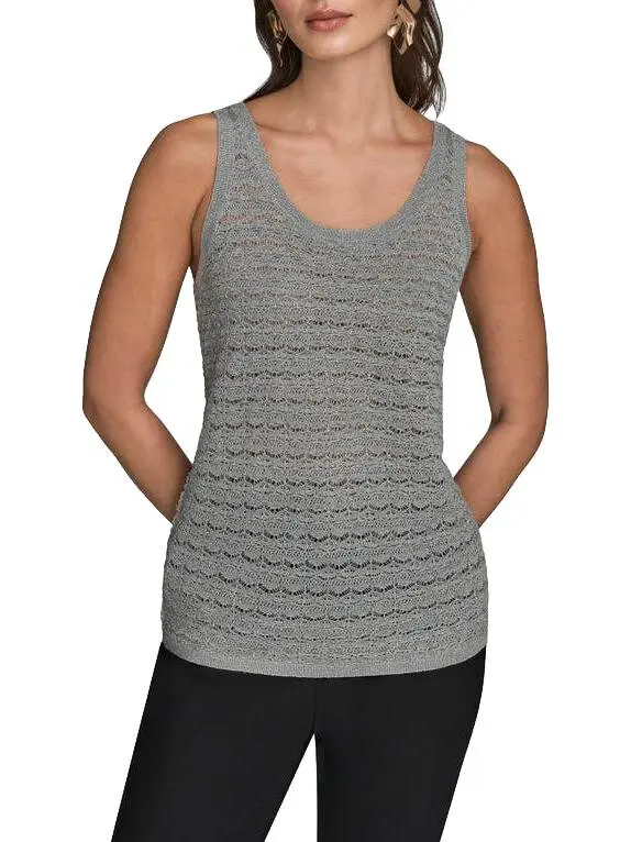 Donna Karan New York Metallic Sweater Tank - Vapor