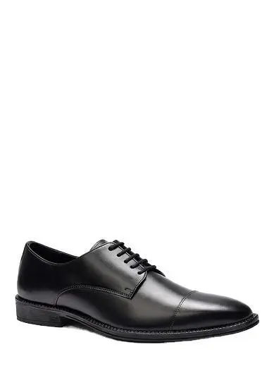 A. VEER Maddox Cap-toe Oxford - Black Leather