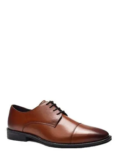 A. VEER Maddox Cap-toe Oxford - Tan Leather