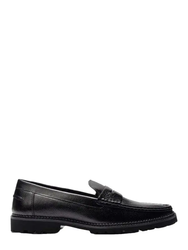 A. VEER Jasper Penny Loafers - Black Leather