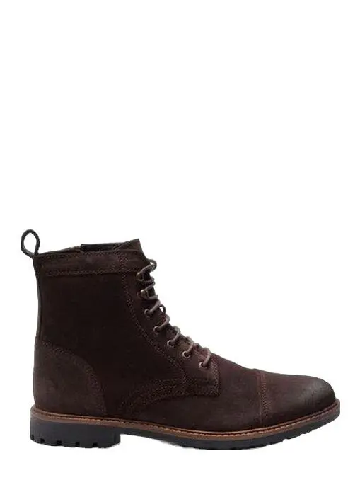 A. VEER Wilder Lace-up Boots - Brown Suede