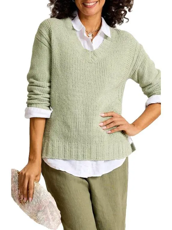 Tommy Bahama Malibu Chenille Sweater - Hushed Pine