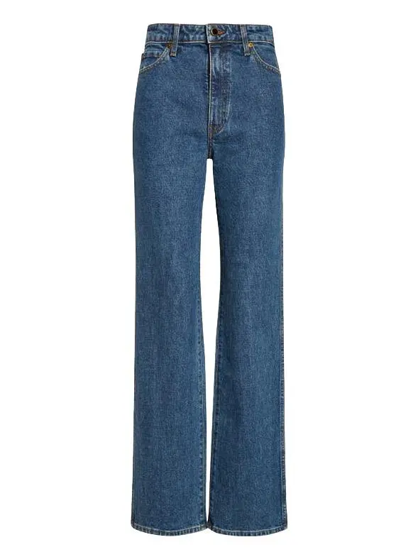 Khaite Danielle High-waist Straight-leg Jeans - Boone