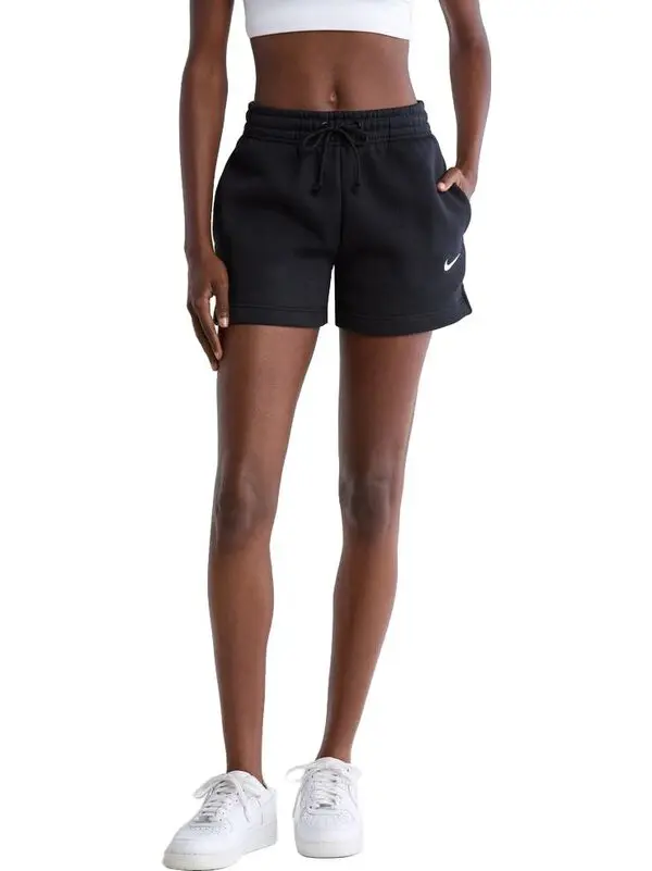 Nike Sportswear Phoenix Fleece Mid-rise 4-inch Shorts - 010 010 Black/sail