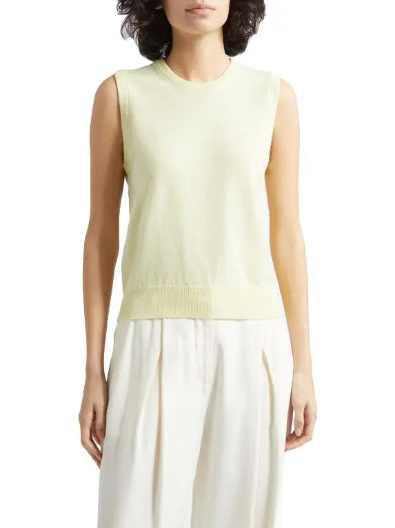 Johnstons Of Elgin Iris Cashmere Sweater Vest - Citron
