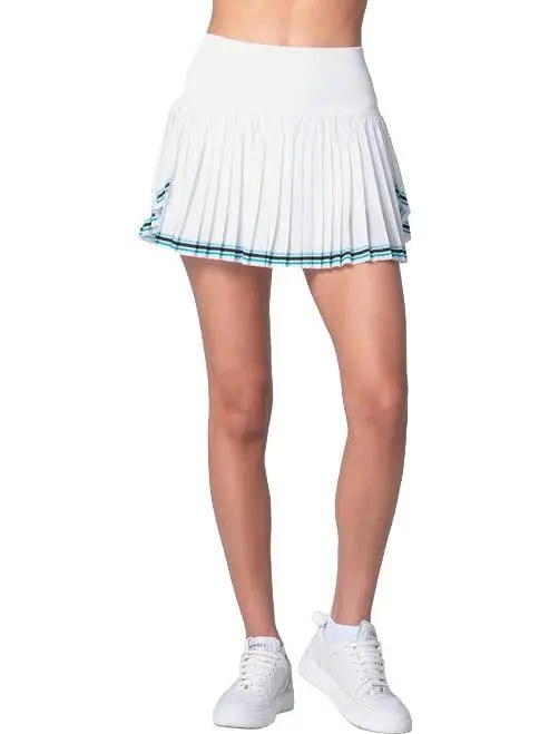 Lucky In Love Win It Pleated Skirt - White