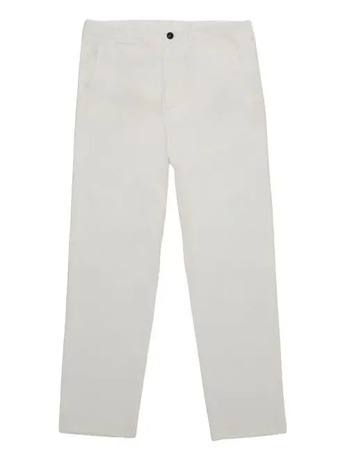 FORTELA Wallace Twill Cotton Trousers - White