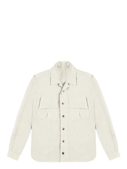 FORTELA Meckongt Cotton Overshirt - Off White