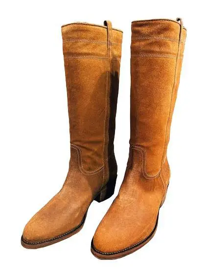 FORTELA Camperos Western Boots - Almond