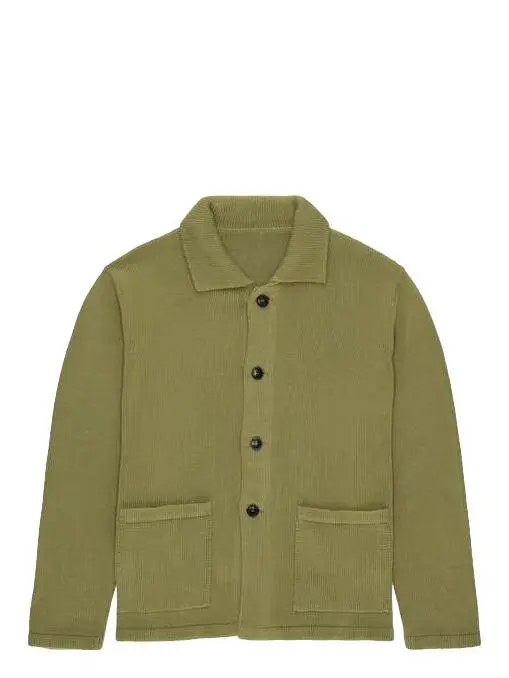 FORTELA Beta Cotton Cardigan - Olive
