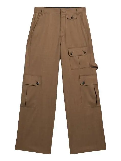 FORTELA Jayda Military Cargo Trousers - Beige