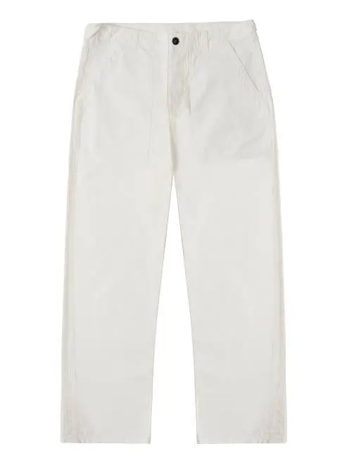 FORTELA Jerryt Gabardine Fatigue Trousers - Ecru