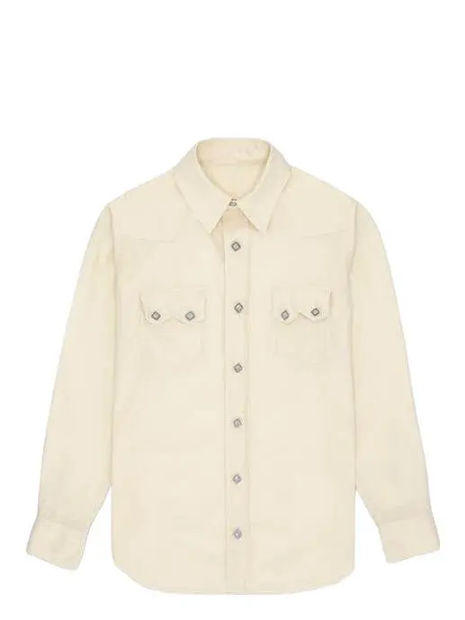 FORTELA Toledo Texan Cotton Shirt - Milk